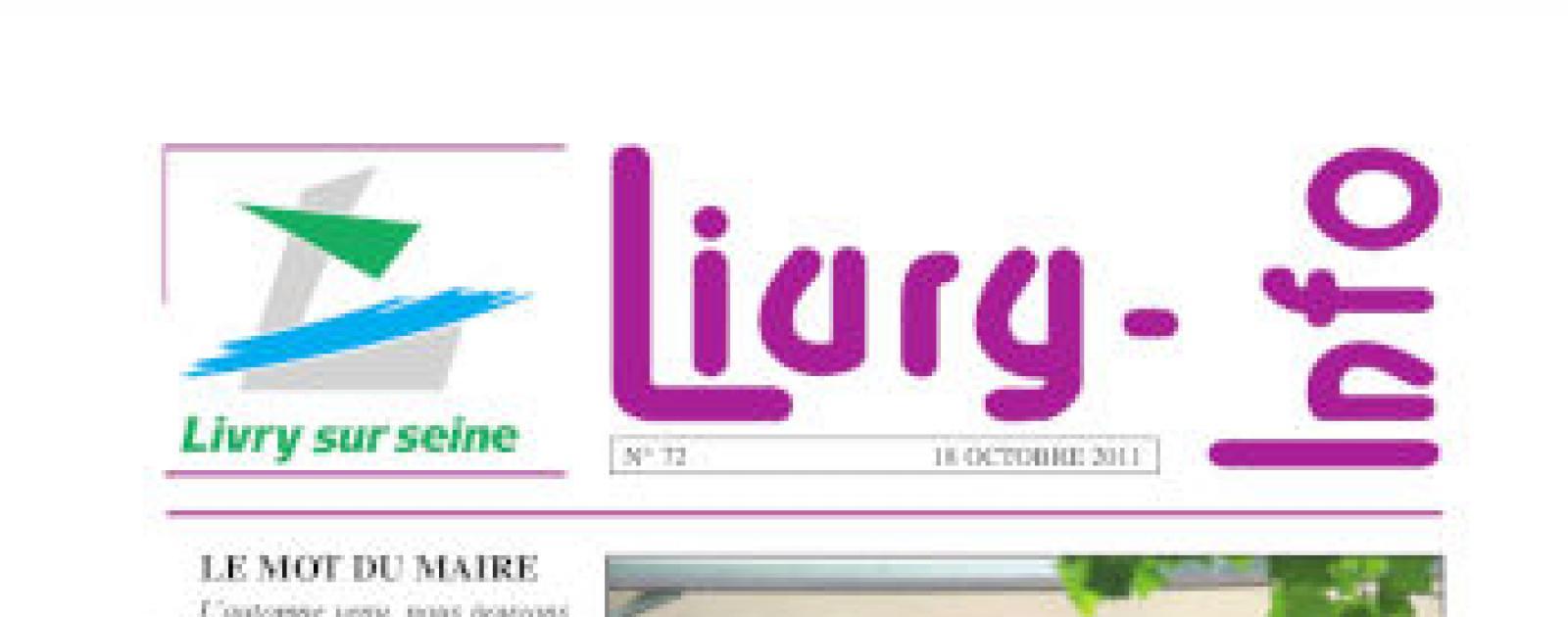 Livry info n°72 du 18 octobre 2011 | Livry-sur-Seine